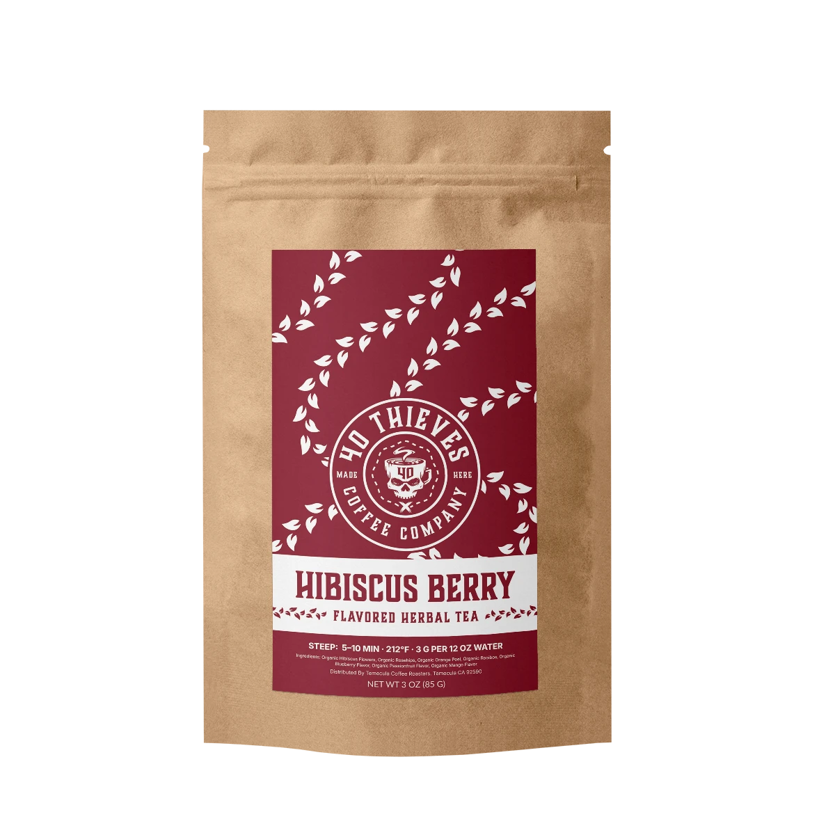 Hibiscus Berry Tea | Caffeine-Free | Organic Herbal Tea